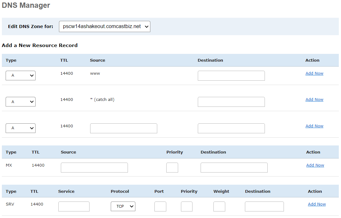 How do I view and edit my DNS Records? – Comcast Web Hosting
