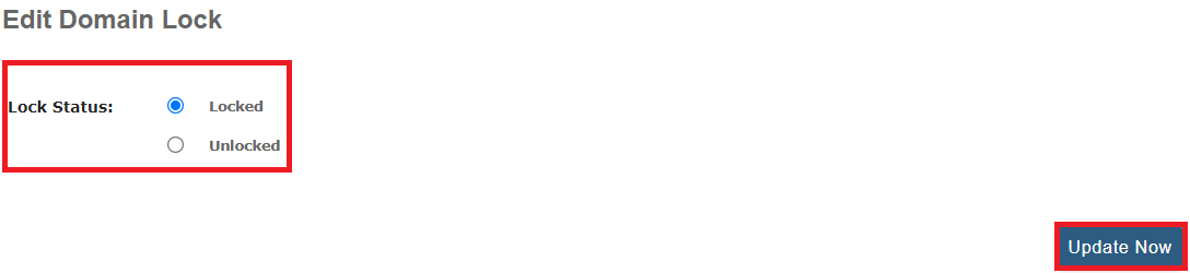 Changing your domain lock status – Comcast Web Hosting