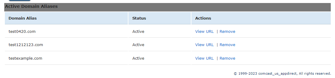 Domain Name Alias – Comcast Web Hosting