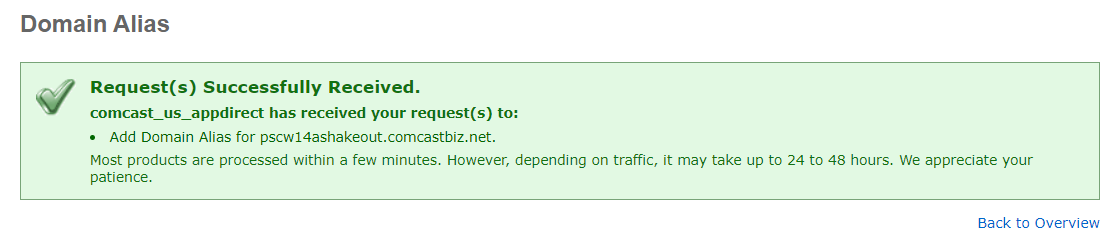 Domain Name Alias – Comcast Web Hosting