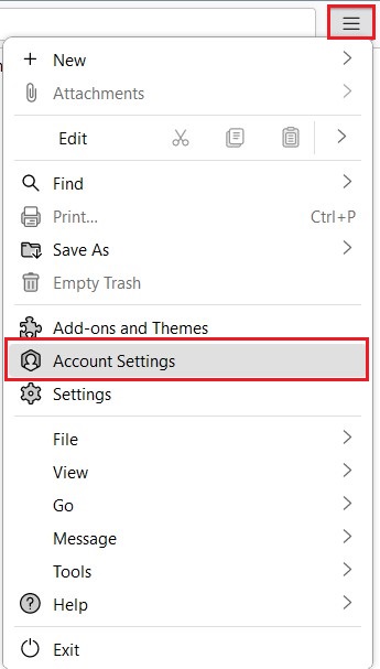 Configure Thunderbird for Windows – Comcast Web Hosting