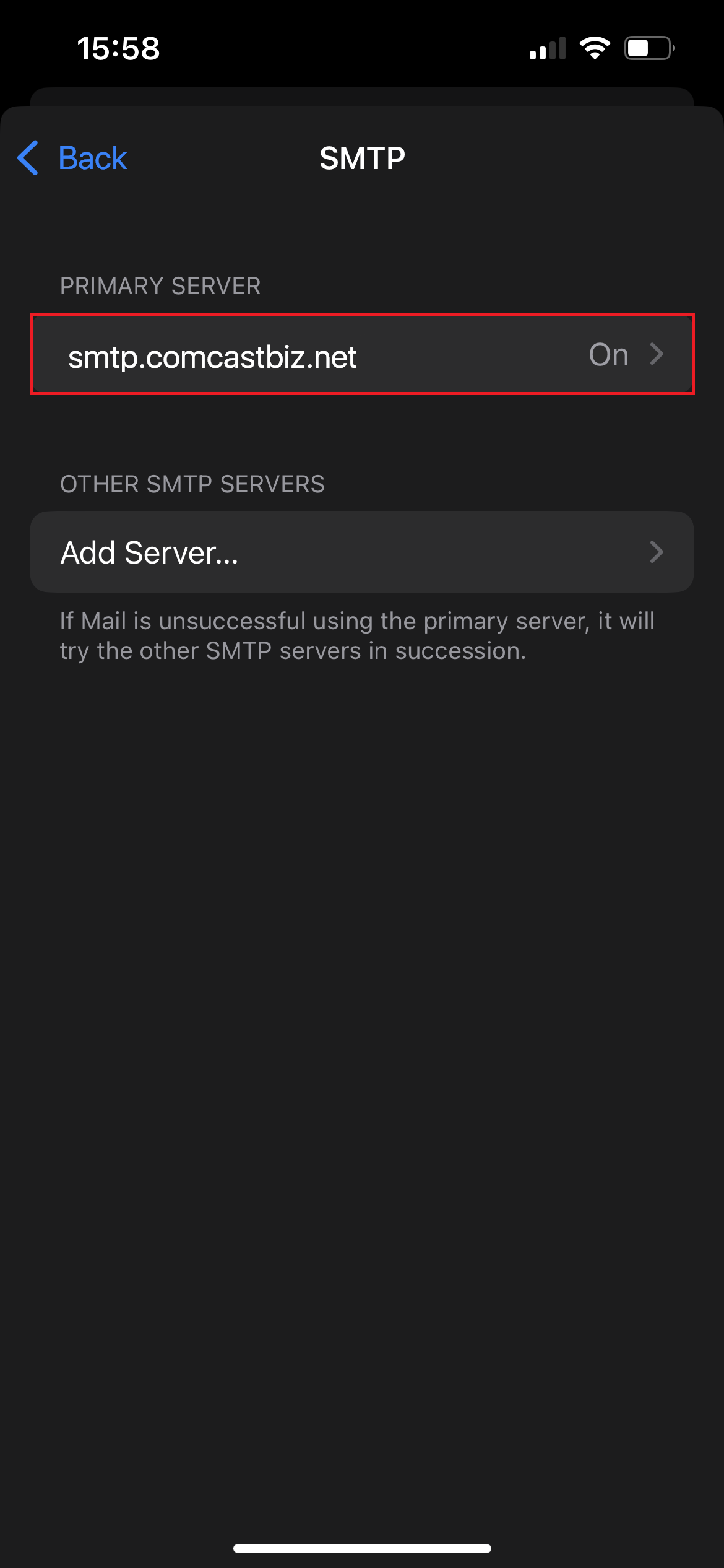 Configure Mail App on iOS Mobile Device (iPhone, iPad) – Comcast Web ... Configure Mail App on iOS Mobile Device (iPhone, iPad) – Comcast Web ...